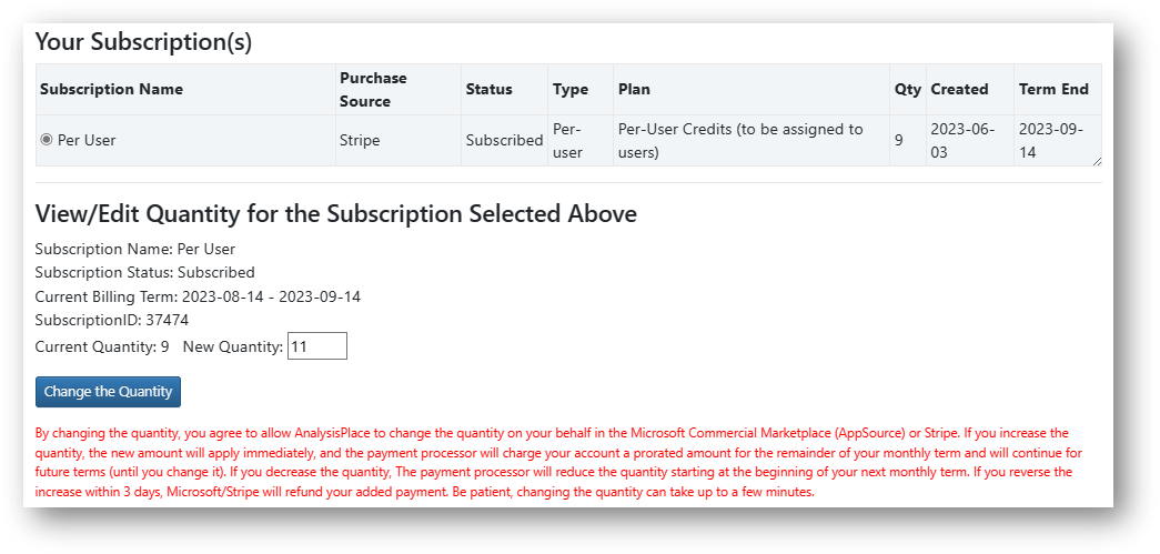 Manage Your Account | AnalysisPlace